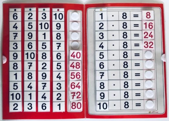 Kleines Einmaleins 8er-Reihe - Lern-Kiste Unterrichtsmaterial & TEACCH ...